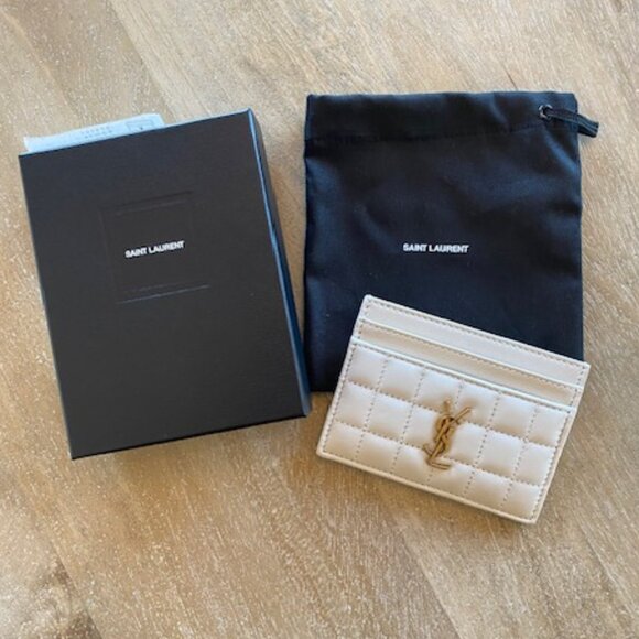 Yves Saint Laurent | Accessories | Saint Laurent Ysl Cassandre Matelass Card Case | Poshmark